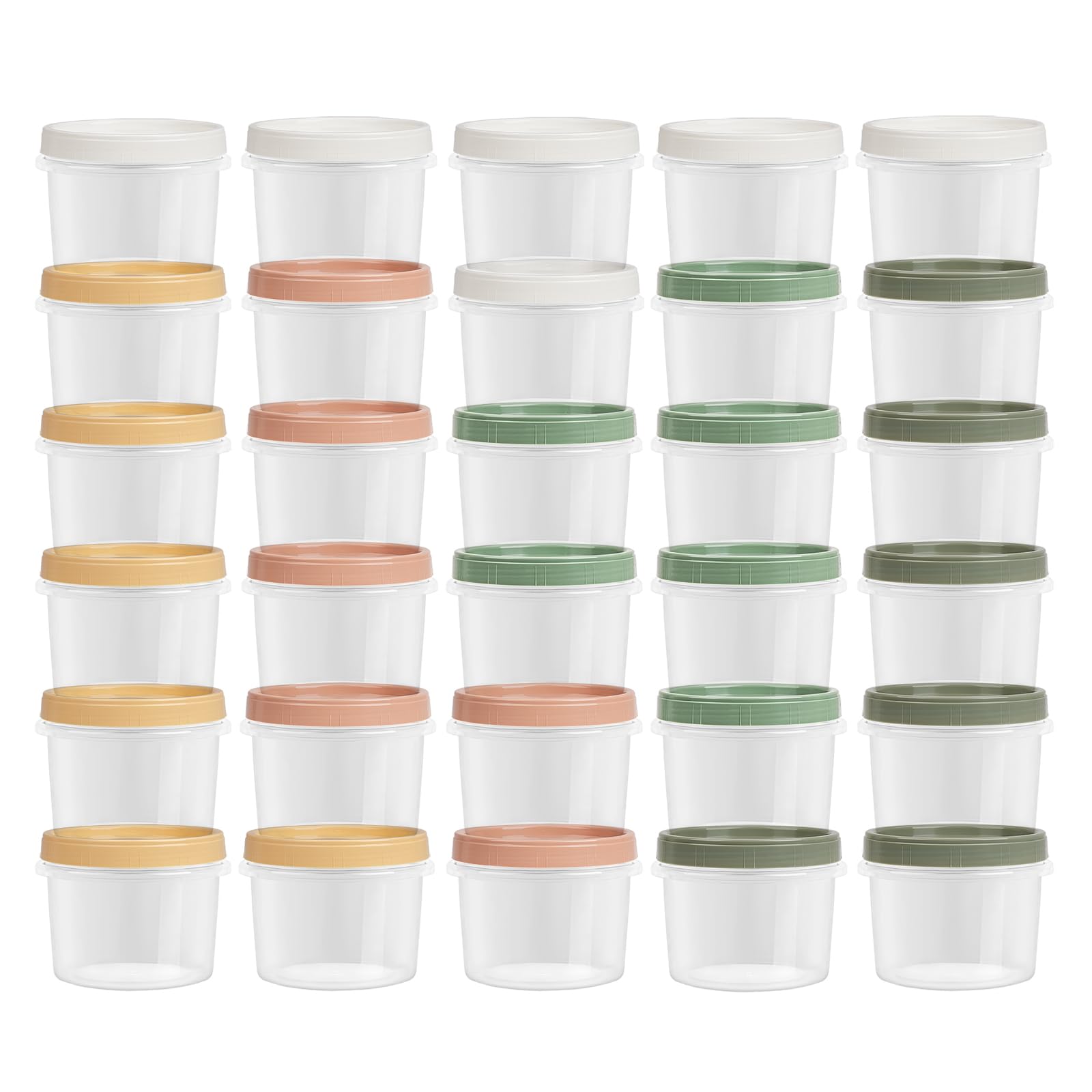 Amazon.com: Annaklin Screw Top Containers for Food 16 Oz, 30 Pack, 2 ...