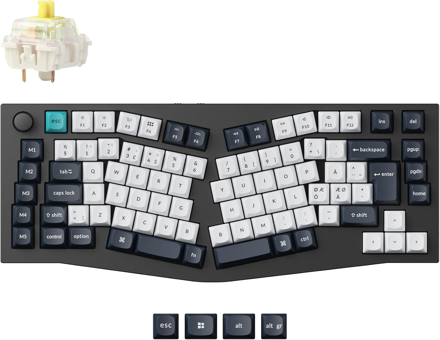Keychron Q10 Max Alice 75% Nordic-ISO Layout Custom Wireless Mechanical ...