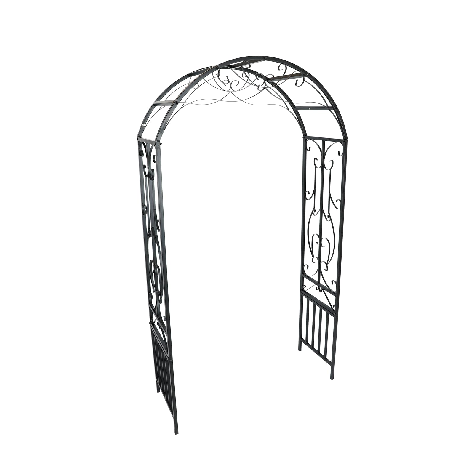 Snapklik.com : Frperce Metal Garden Arch 7.2ft Wide X 3.11 Ft High ...