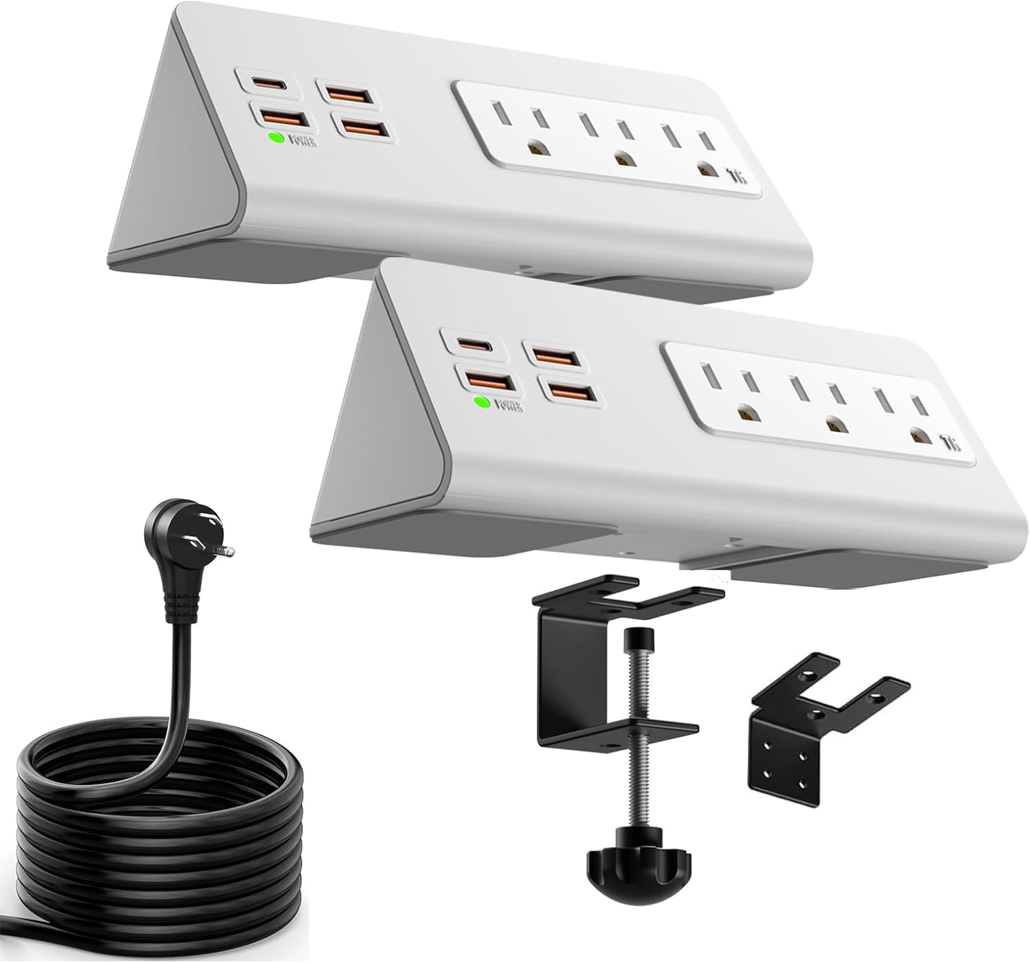 Amazon.com: Upgraded Version Edge Mount Power Strip with USB-C Ports ...
