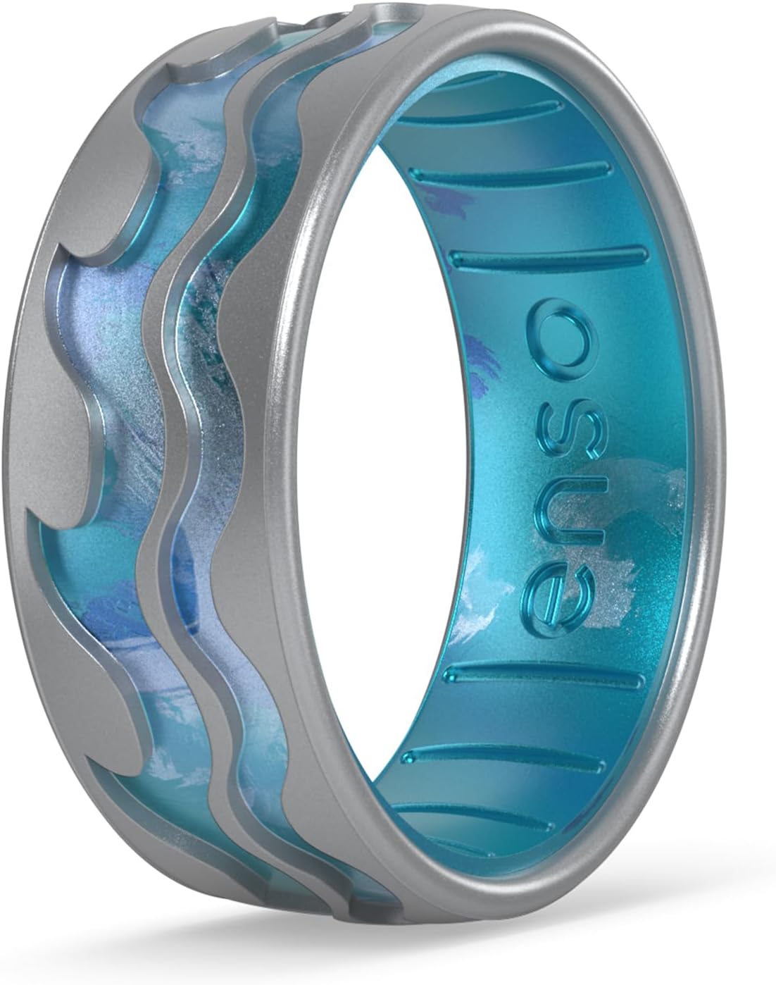 Enso Rings Etched Classic Silicone Rings - Comfortable and Flexible ...