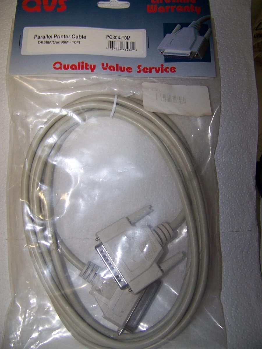 Amazon.com: QVS Parallel Printer Cable (10ft) : Electronics