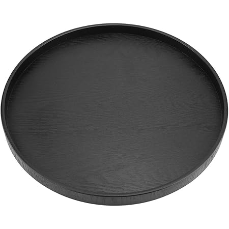Amazon.com: Wood Tea Tray, Round Shape Wood Tea Coffee Snack Food Meals ...