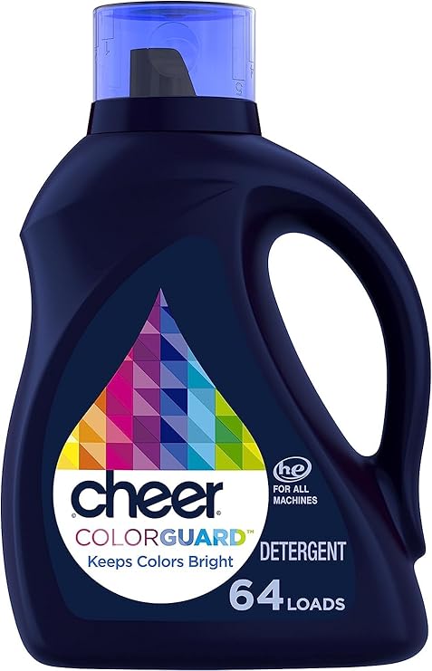 Amazon.com: Cheer Liquid Laundry Detergent, 64 Loads, 92 fl oz, HE ...