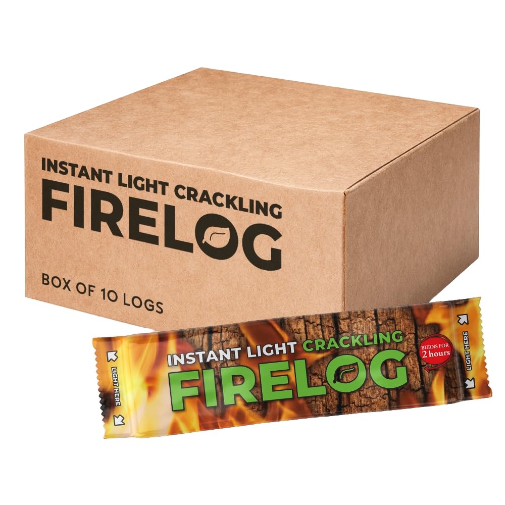 Homefire Instant Light Crackling Firelogs, Individually Wrapped, 12 kg ...