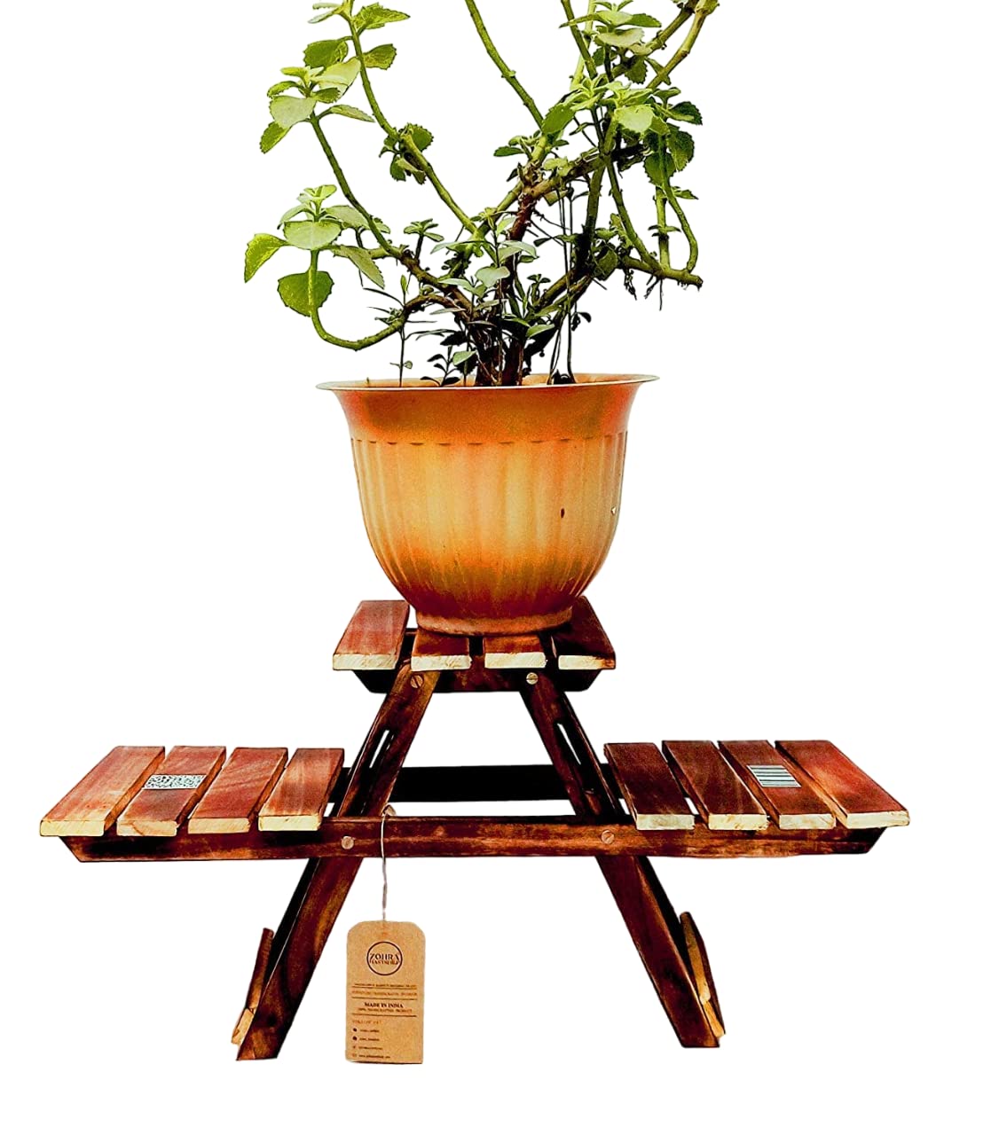 ZOHRA HASTSHILP Multipurpose 3-Deck Foldable Flower Stand,Indoor And ...