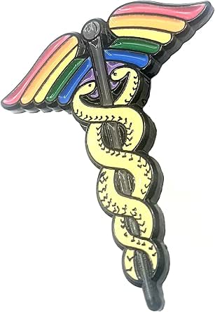 LGBT Rainbow Pride Caduceus Snake Symbol Medical Nursing Hospital Care ...
