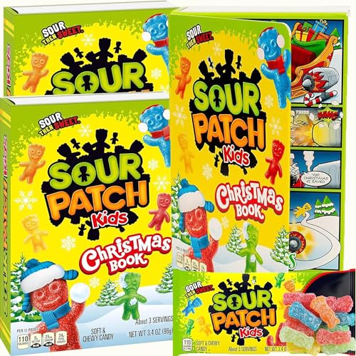 Snapklik.com : Sour Patch Kids Christmas Stocking Stuffer, 3 Pack Candy ...