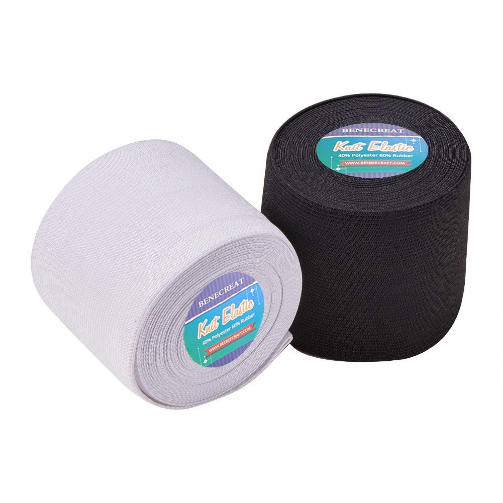 Snapklik.com : BENECREAT 10 Yards 3.15-Inch Wide Elastic Band Heavy ...