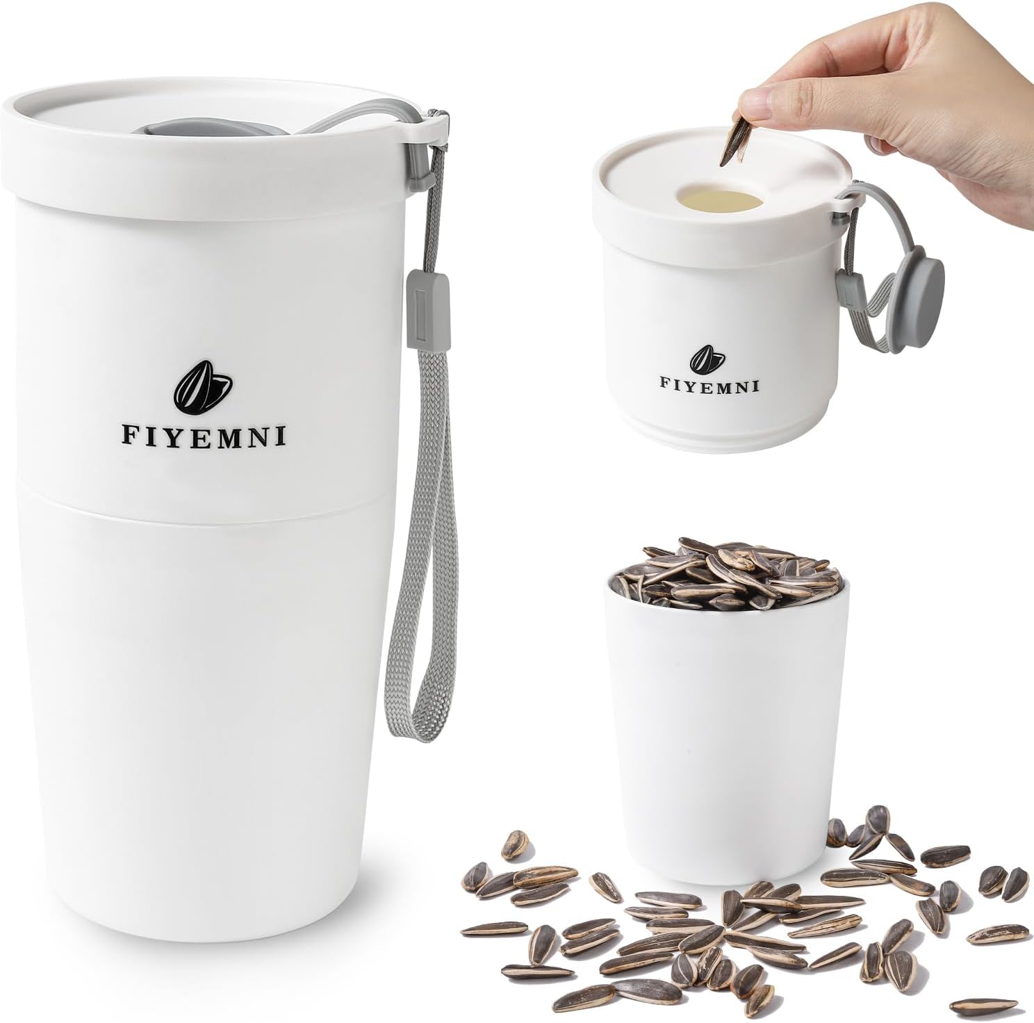 Amazon.com: FIYEMNI Portable Sunflower Seed Cup with Seed Organizer and ...