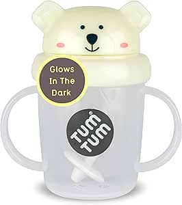 TUM TUM Tippy Up Free Flow Sippy Cup (No Valve), Sippy Cup for Toddlers, 200ml, BPA Free (Pete ...