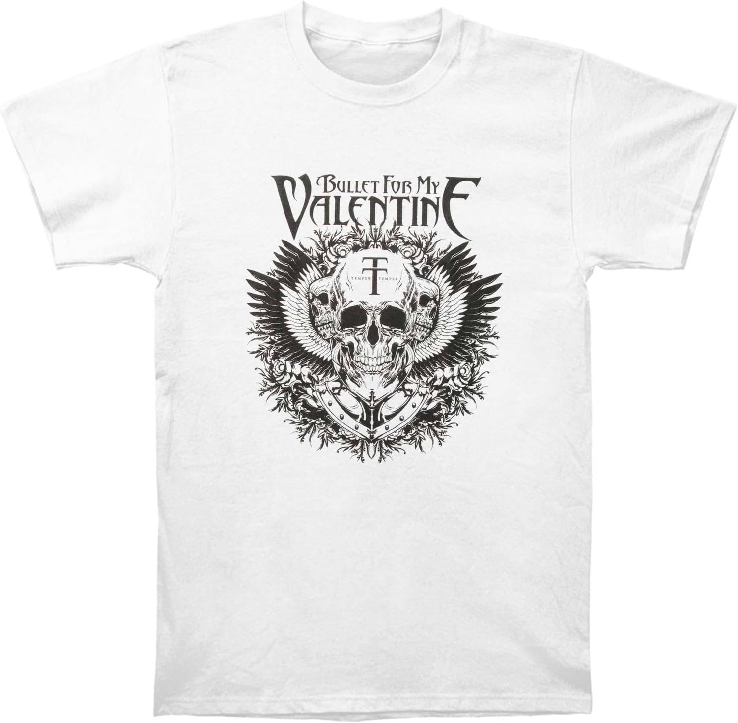 Amazon.com: Bullet For My Valentine Bfmv Mens XL T-shirt Tee White ...