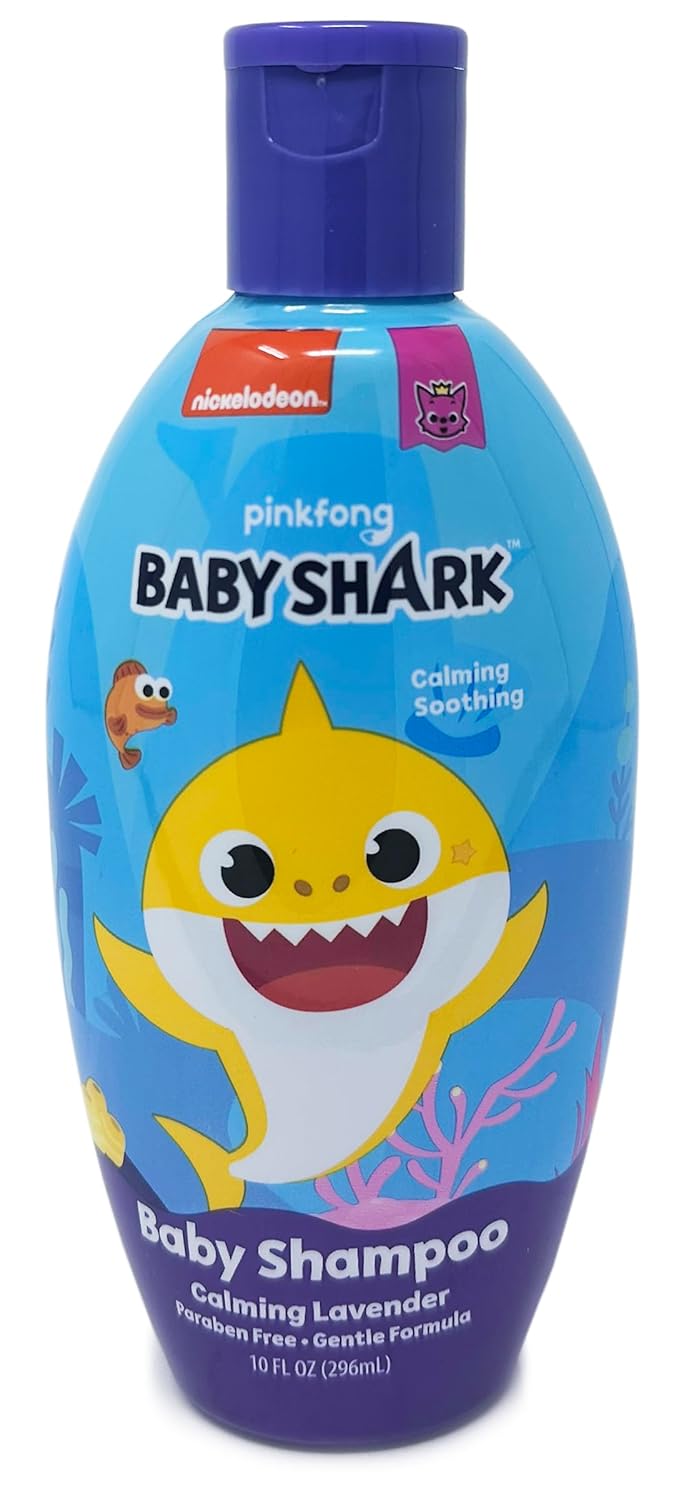 Amazon.com: Baby Shark Calming Lavender Baby Shampoo, Paraben Free ...