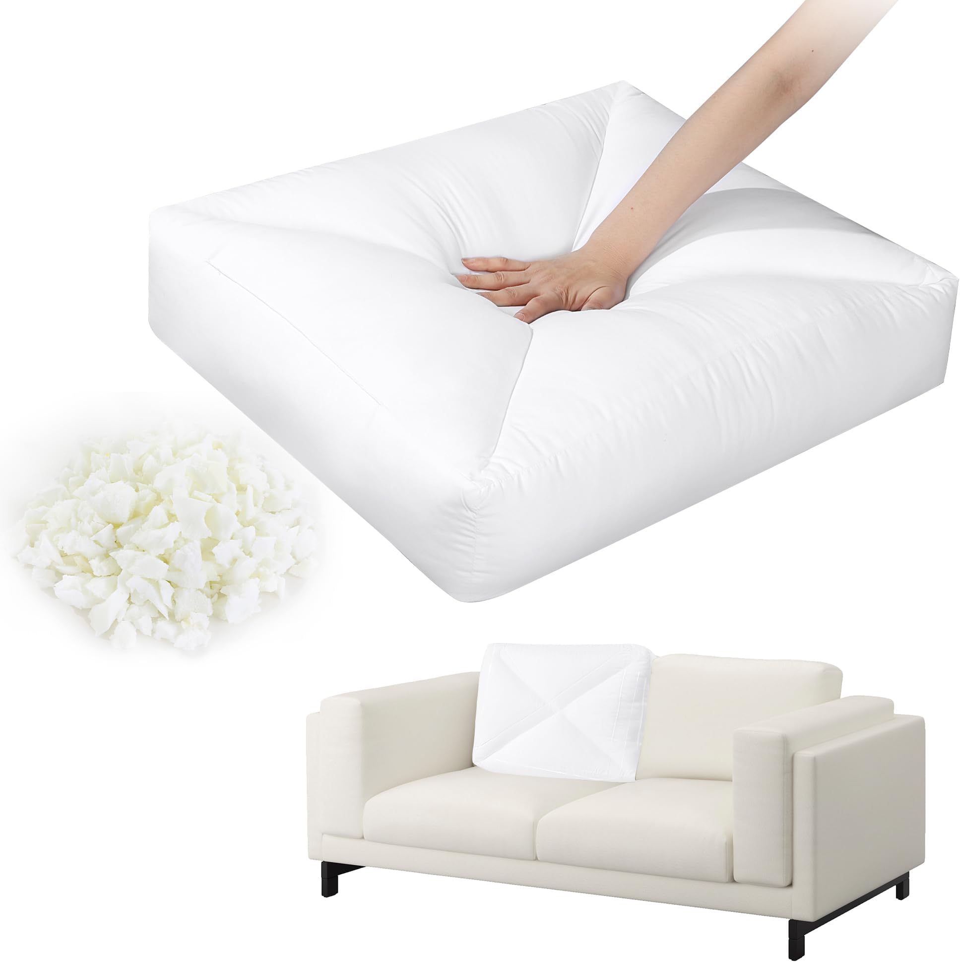 Amazon.com: ROYALAY High Density Foam Couch Back Cushions Replacement ...