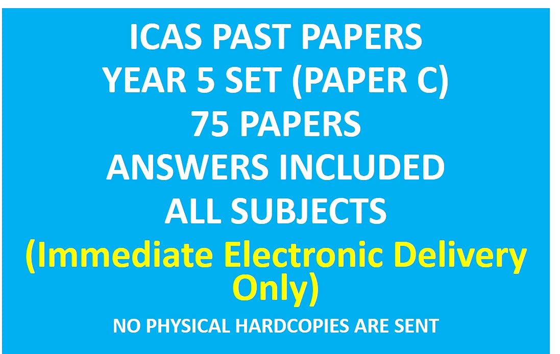 ICAS Past Papers with Answers - Grade / Year 5 (Paper C) Full Set ...