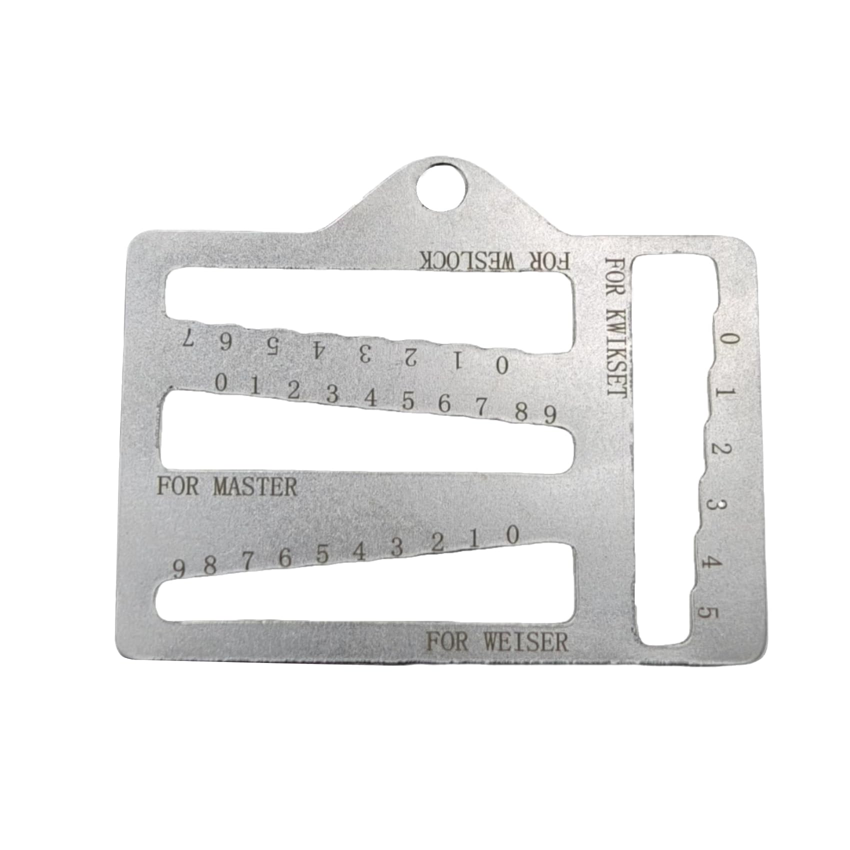 Honkador Key Gauge fits for Kwikset、Weiser & Weslock Measuring Pin Size ...