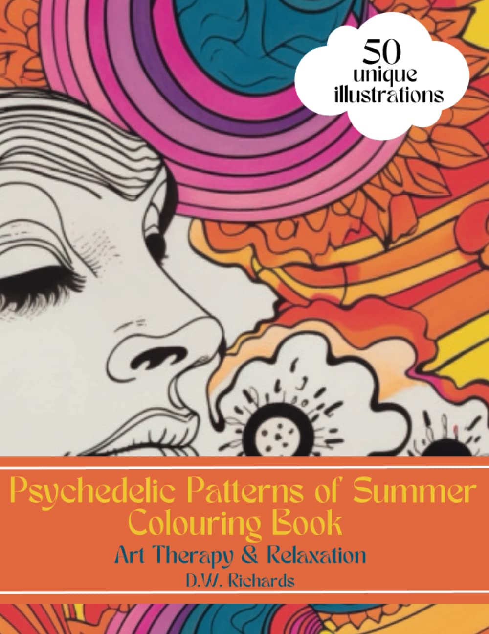 Amazon.com: Psychedelic Patterns of Summer Colouring Book: Art Therapy ...