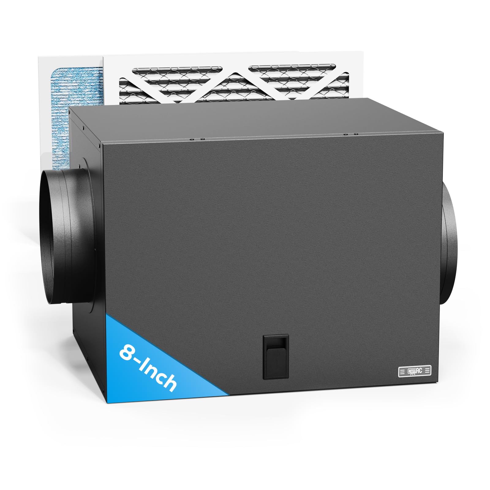 Buy Filter Box 8 inches with Efficient Box Fan Filter, Duct Filter Box ...