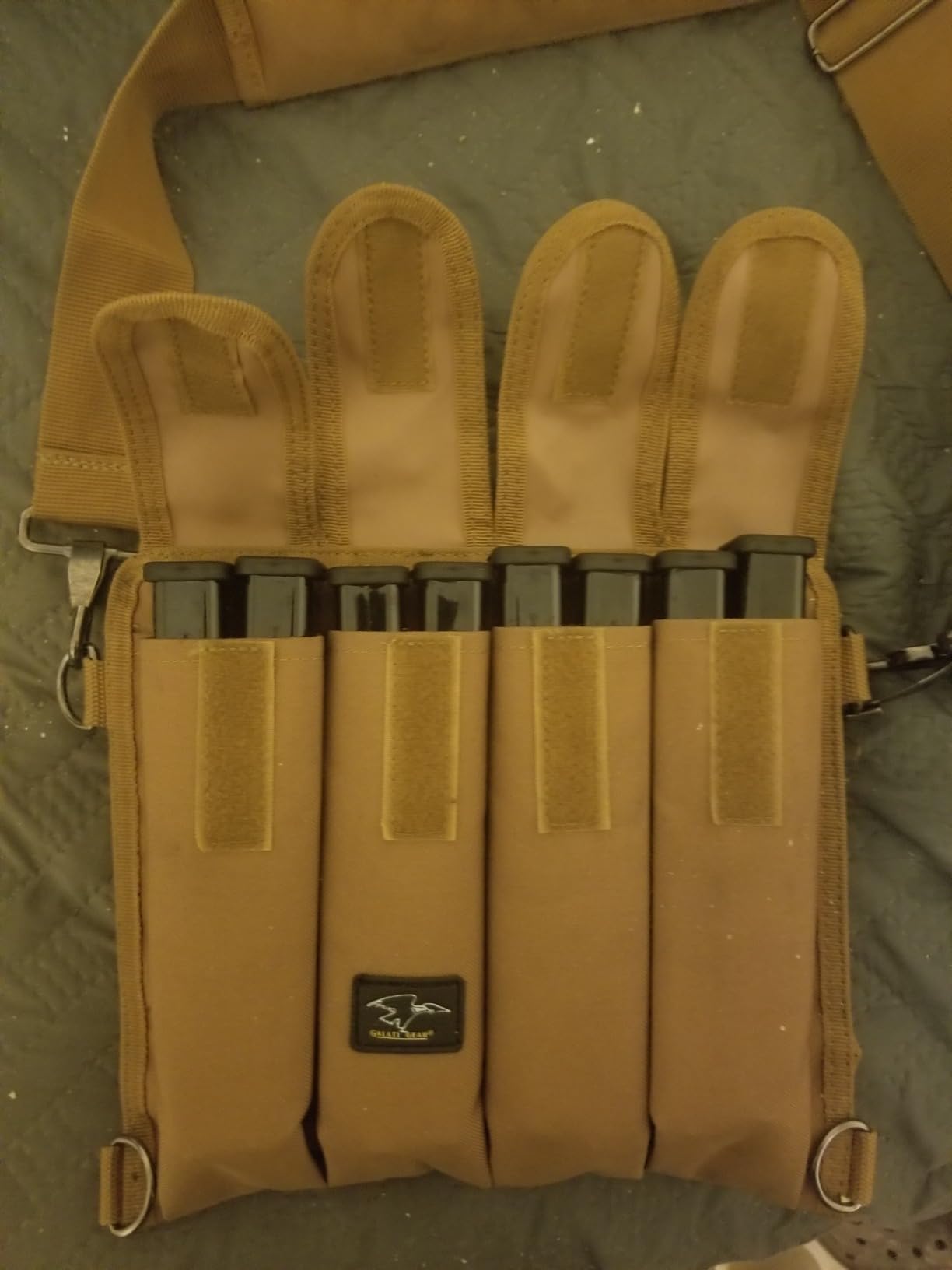 Amazon.com : Galati Gear 9MM Shoulder Magazine Pouch - Holds 8 (Coyote ...