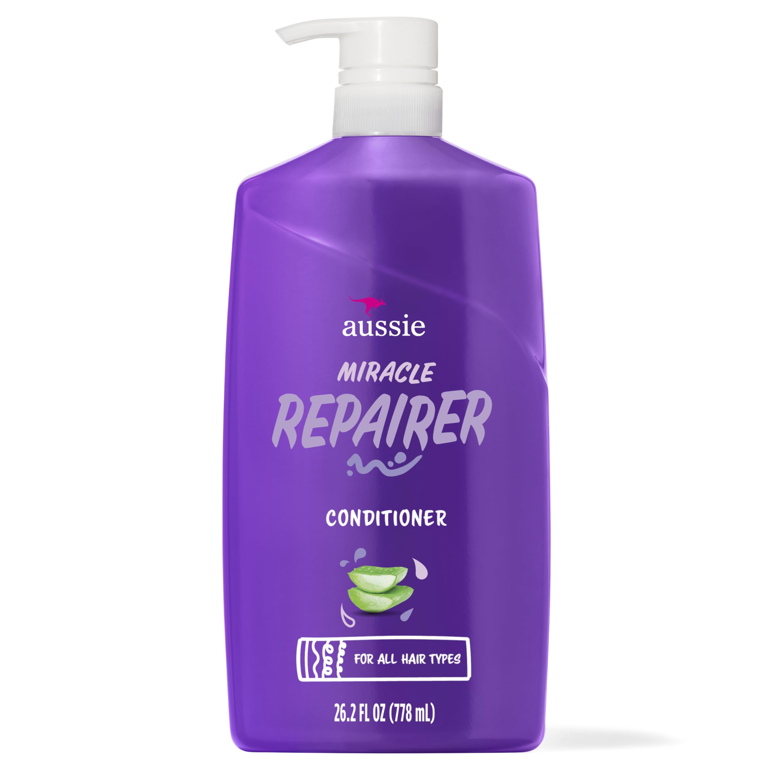 Aussie Miracle Repairer Conditioner with Aloe for All Hair Types ...