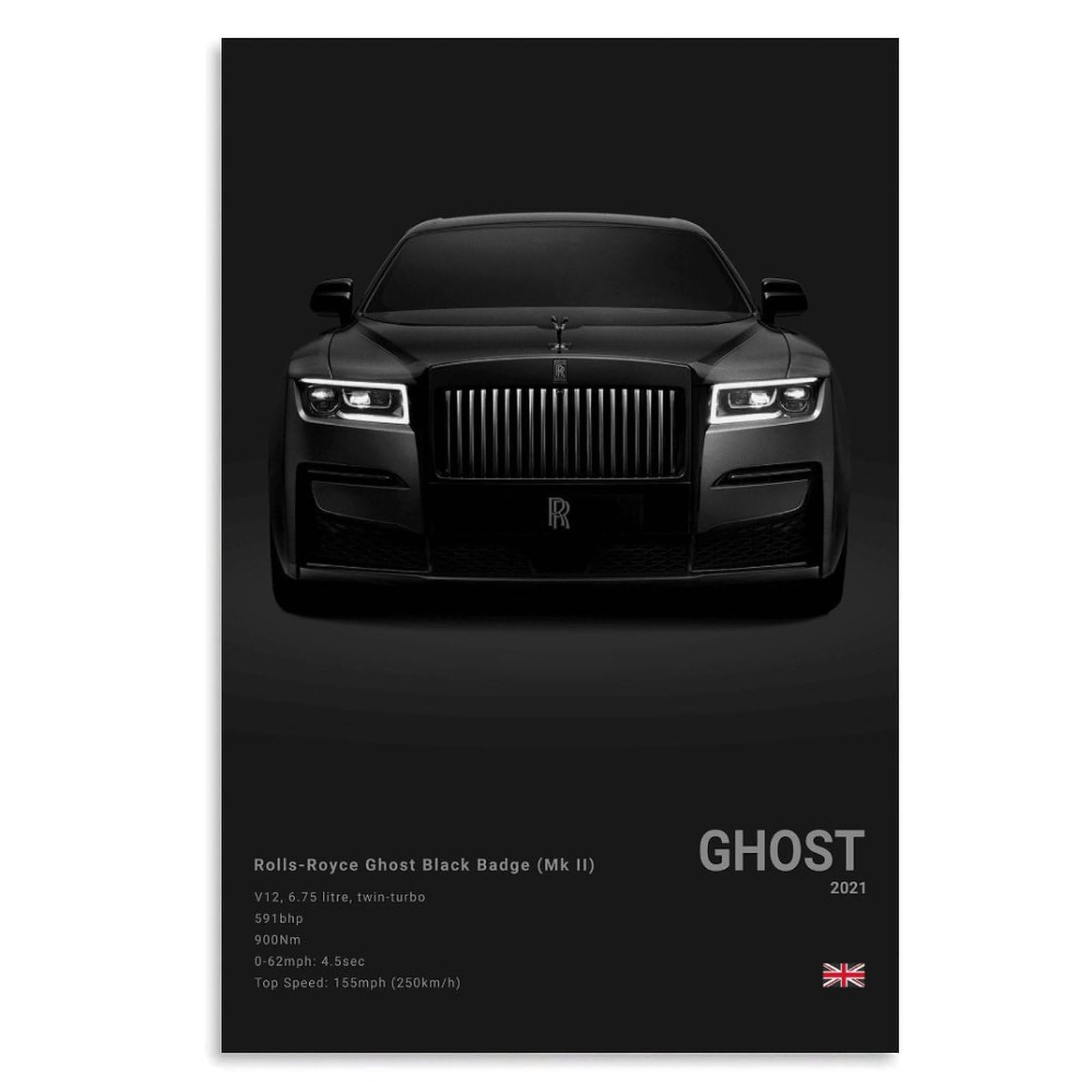 Amazon.com: Rolls Royce Car Posters Luxury Car For Walls Art Super Car ...