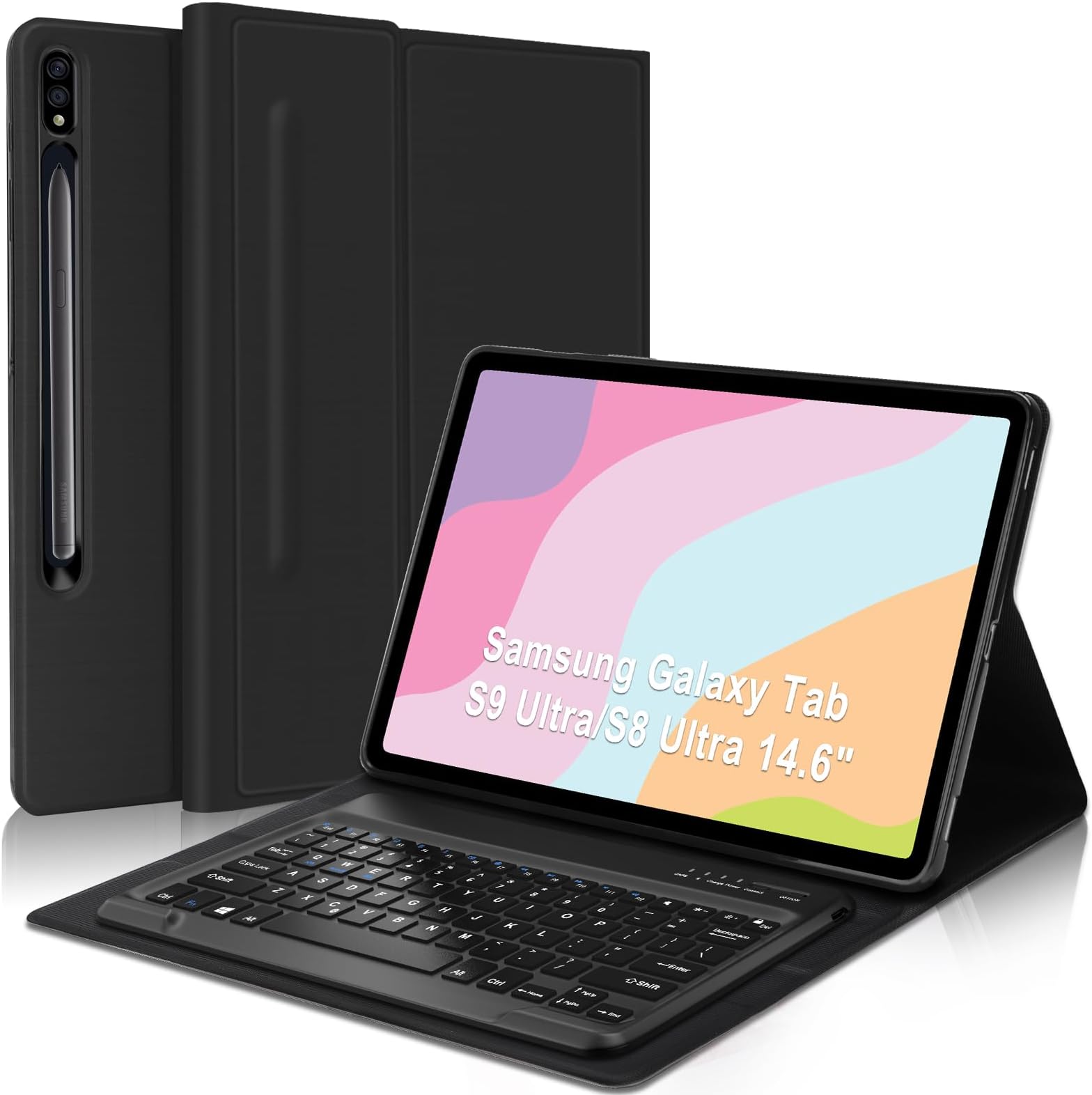 Amazon.com: Samsung Galaxy Tab S9 Ultra Keyboard Case 14.6”, Detachable Wireless Keyboard|Smart ...