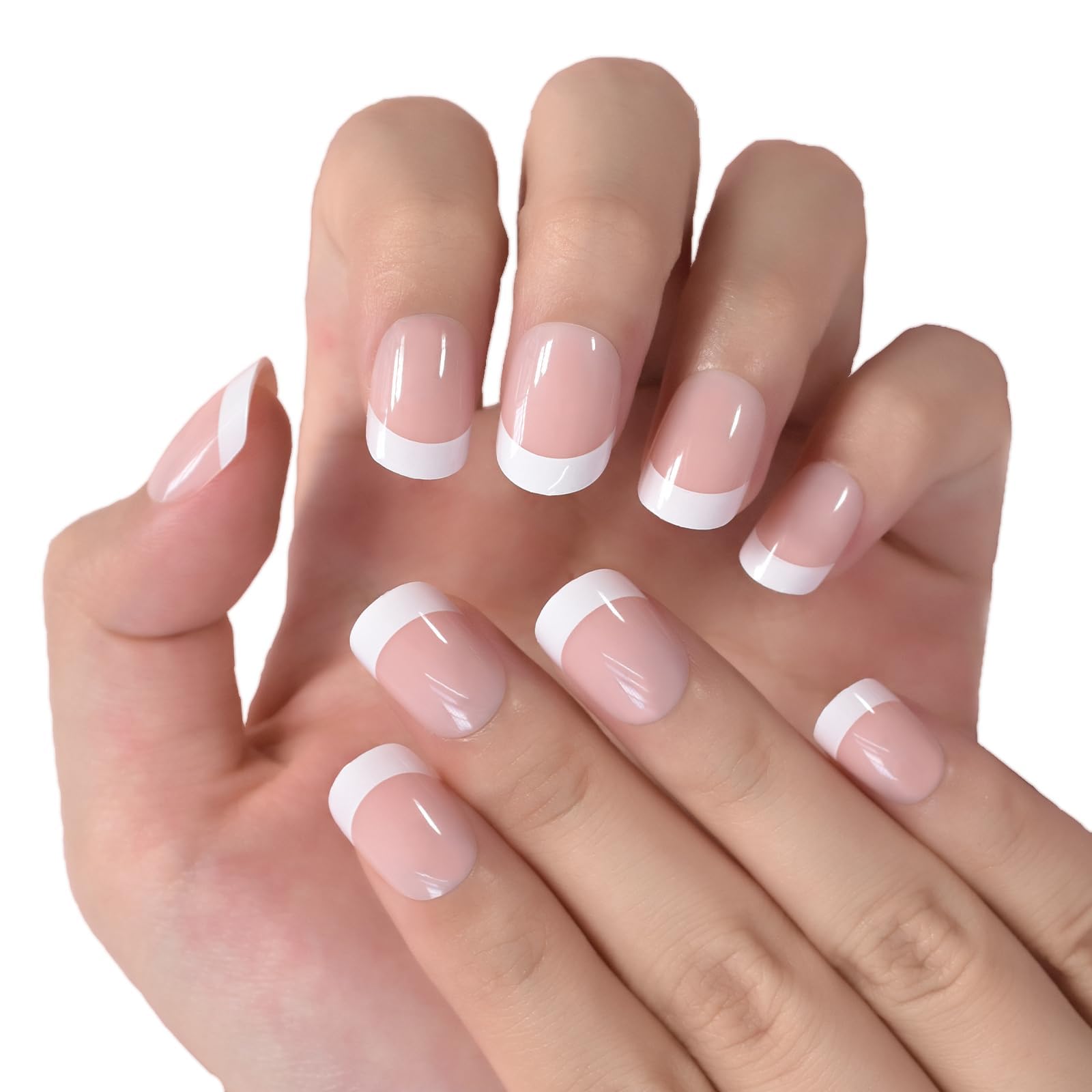 Amazon.com: iMABC Finish Acrylic UV Gel False Nail Kits Press On Nails ...