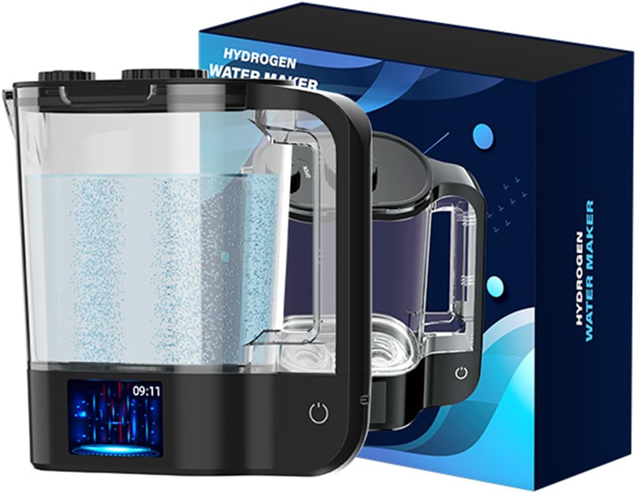 Amazon.com: FXNFXLA Upgraded 2 L Hydrogen Water Pitcher 3000 PPB, Low ...