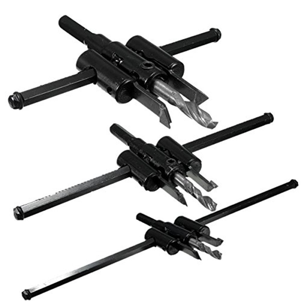 Choigo Adjustable Metal Wood Circle Cutter Hole Saw Drill Bit Tools ...