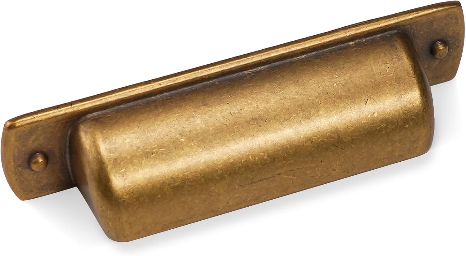 POVEFONK Antique Brass Cabinet Handles, 10 Pack 3 inch(76mm), Zinc ...