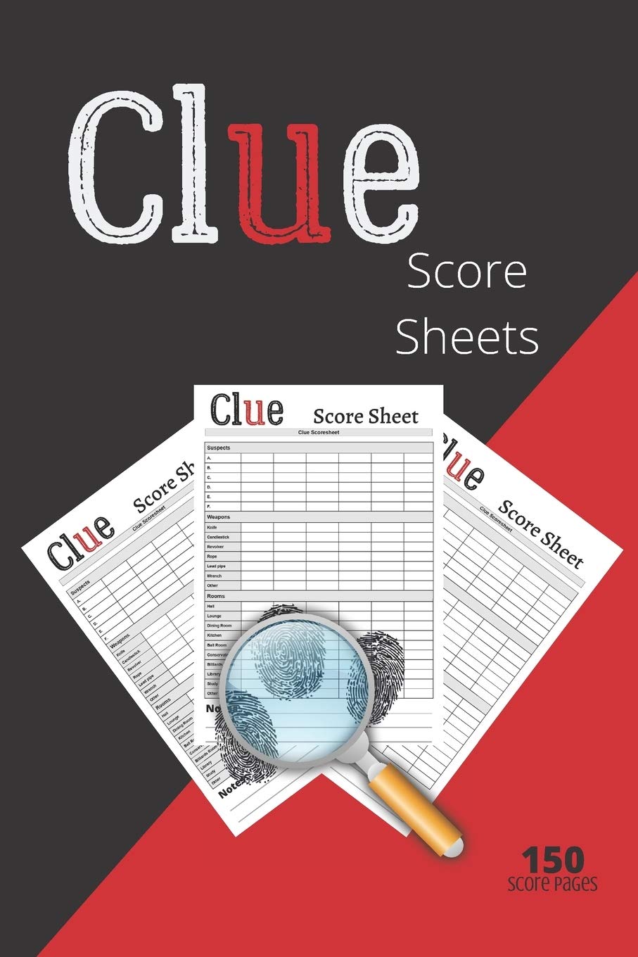 Clue score sheets: 150 clue refil pads, clue board score sheets, clue ...
