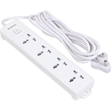 Buy Cablet 4 Way Extension Board - 4 Universal Socket + 1 Switch, 10A ...