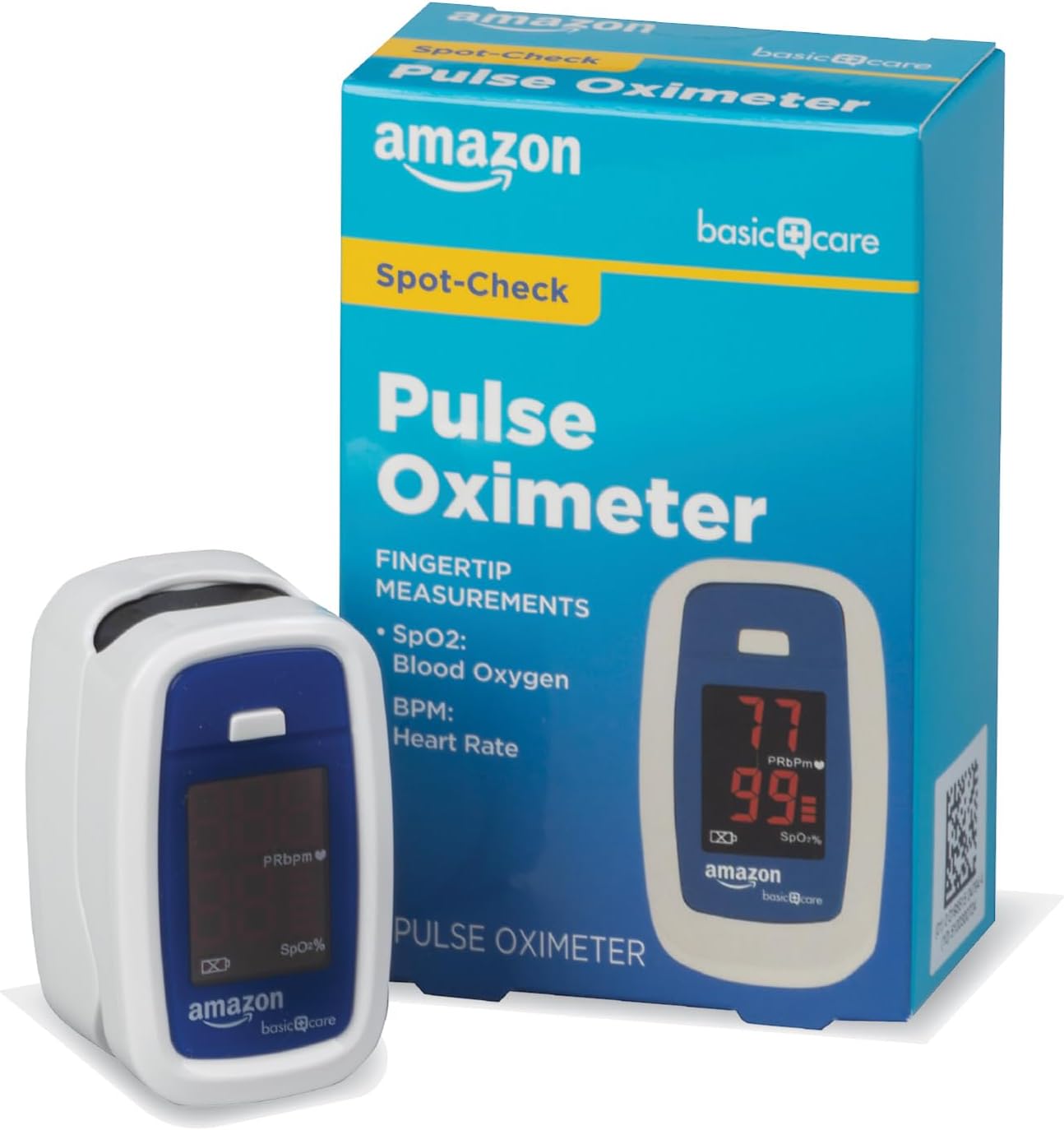 Amazon.com: Amazon Basic Care Pulse Oximeter (Previously Healthwise ...