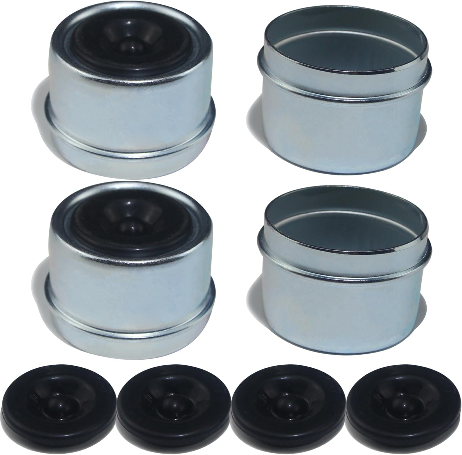 Amazon.com: 4PCS 2.44" Trailer Hub Dsut Cap,Trailer Axle Wheel Bearing ...