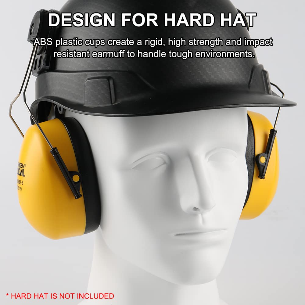 Snapklik.com : Hard Hat Mounted Ear Muffs Helmet Attachable Hearing ...