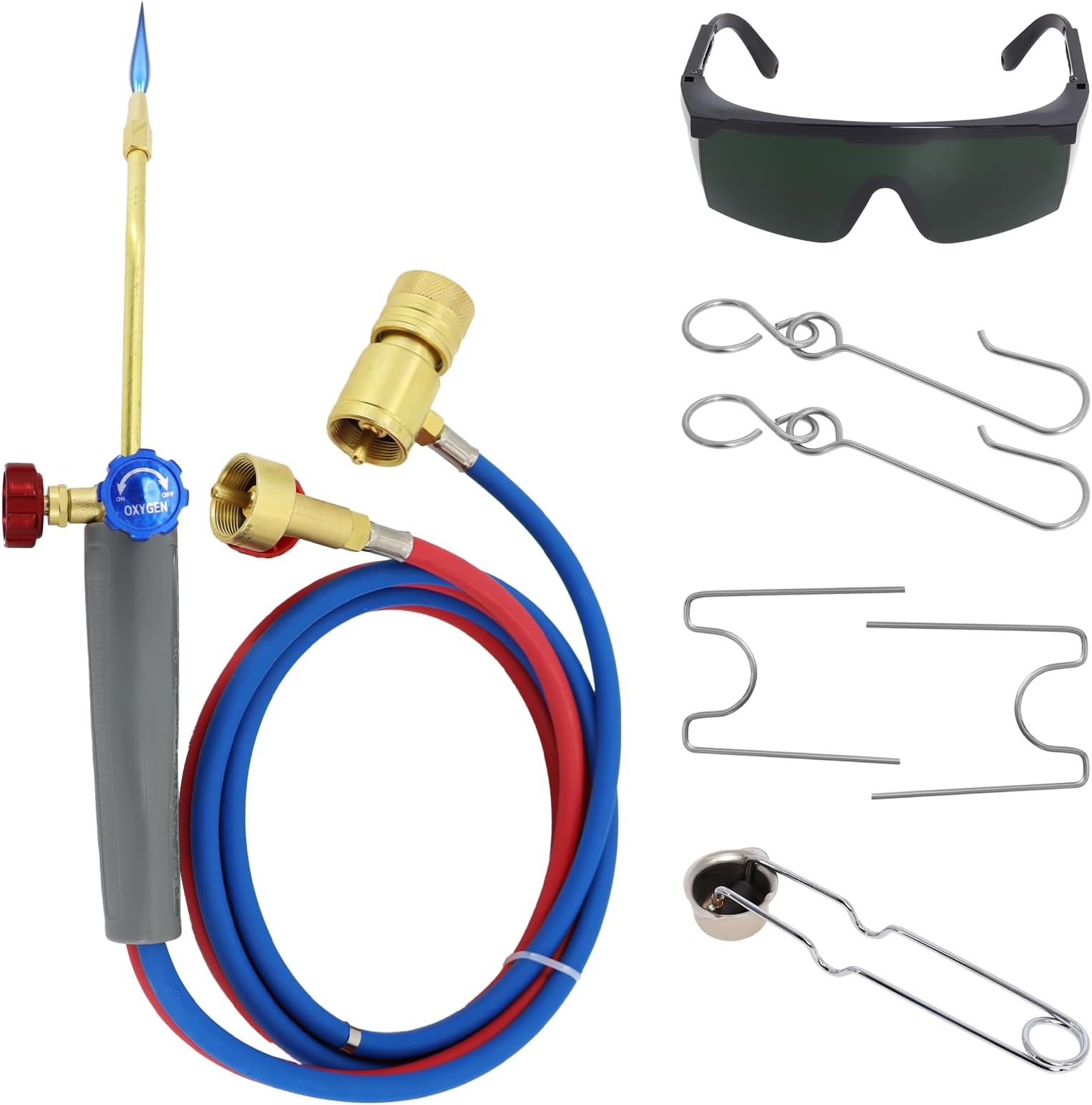 Amazon.com: Mini Oxygen Torch Kit, Micro Oxygen Acetylene/Butane Gas ...
