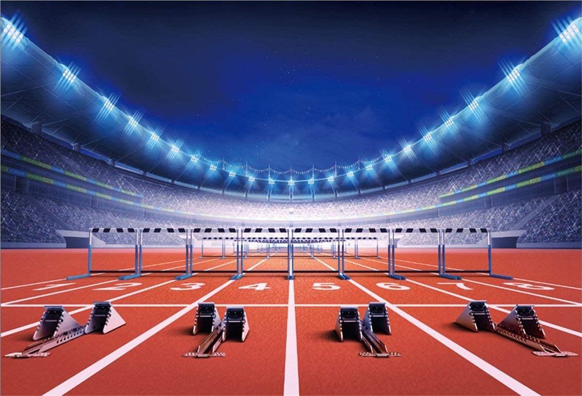 Buy MMPTn 5x3ft Background for Athletics Stadium with Race Track with ...