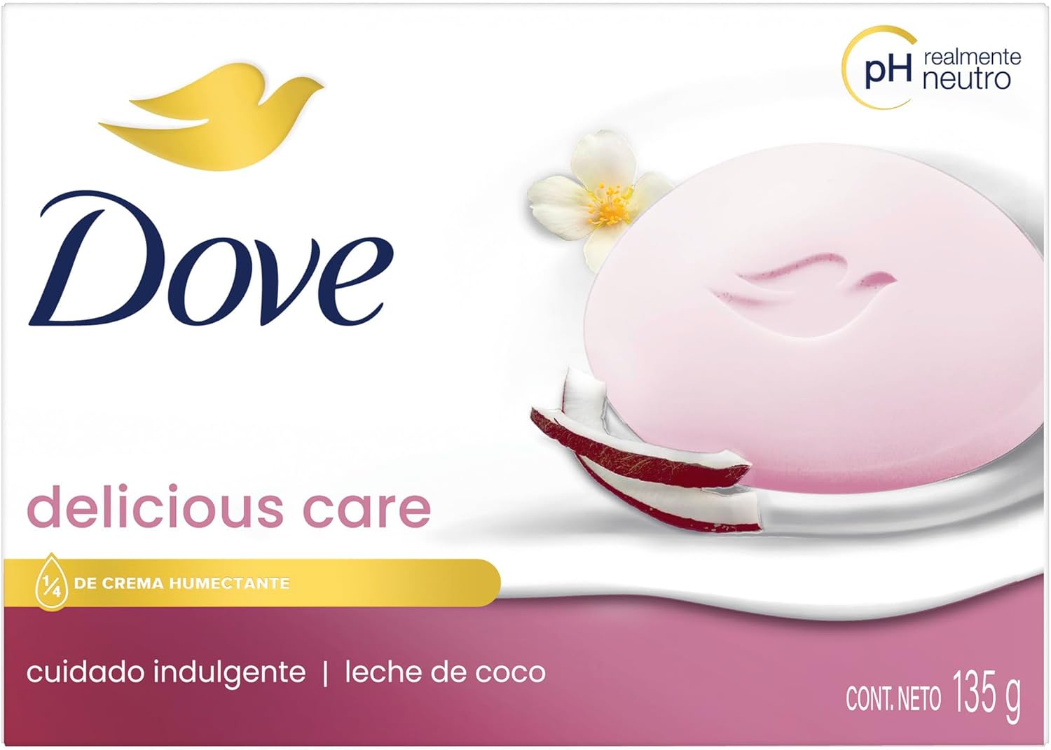 Jabón Dove Delicious Care Leche de Coco y Jazmín 135 g : Amazon.com.mx ...