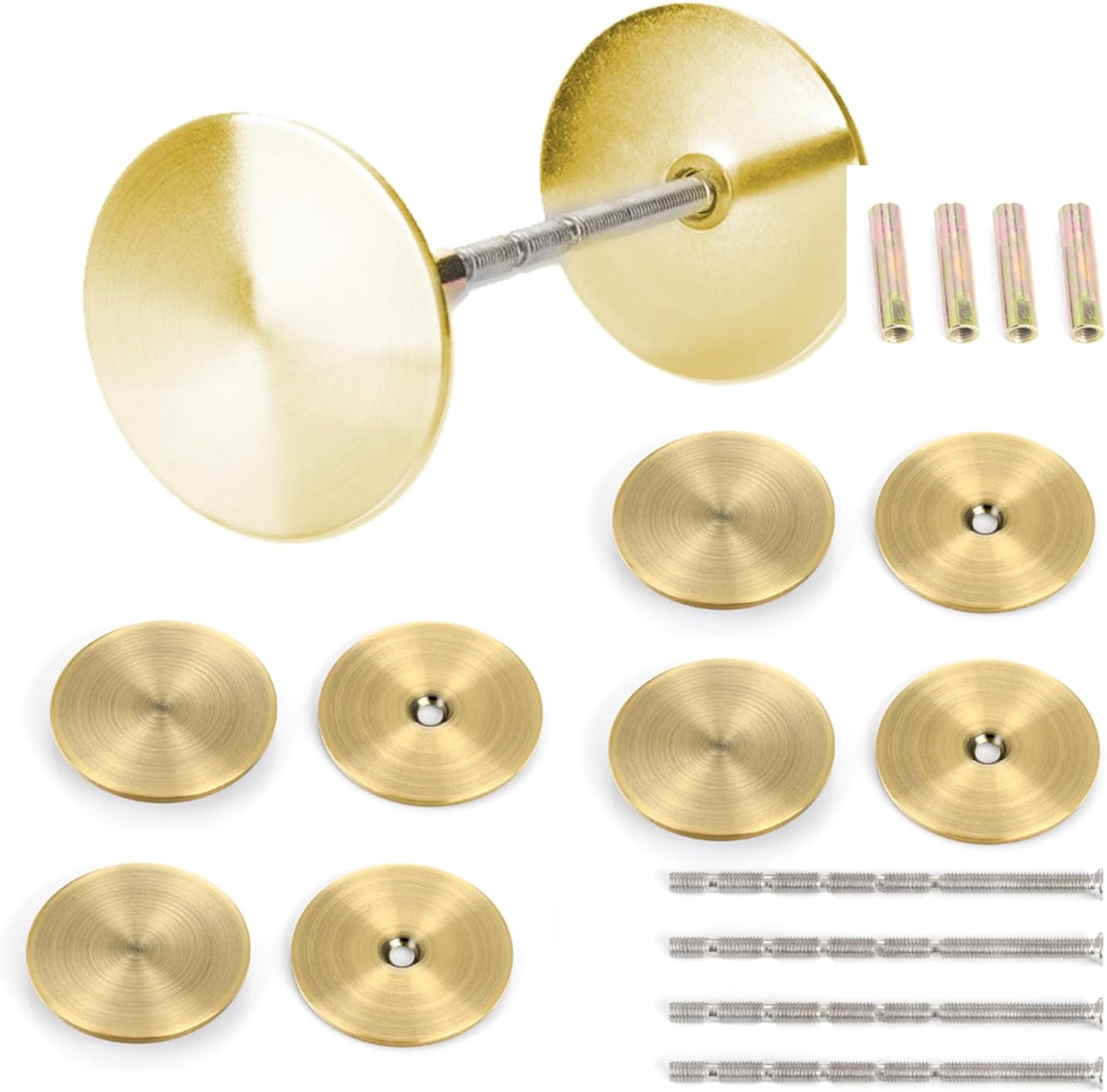 4 Set Door Hole Cover Plate, Door Knob Handle Hole Filler Plate,Zinc ...