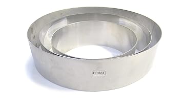 Buy Prime Bakers and Moulders Stainless Steel Round Cut Outs Pizza Base ...