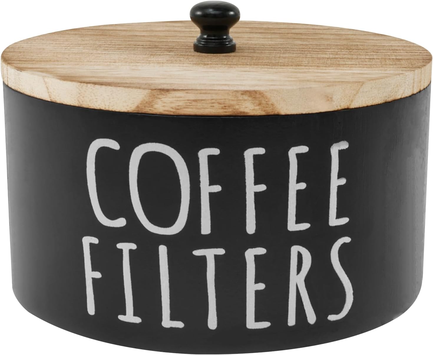 Amazon.com: Coffee Filter Holder, Wooden Large Capacity Rustic Coffee ...
