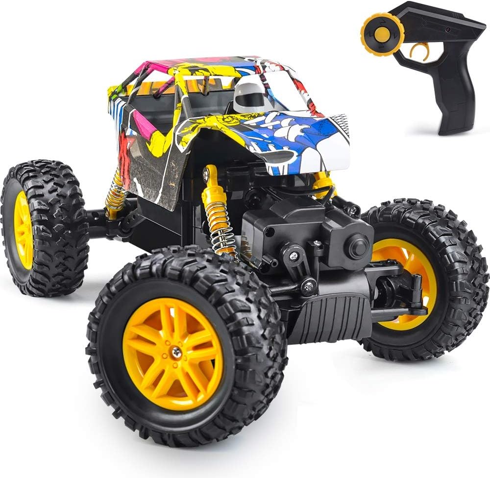 Amazon.com: DOUBLE E RC Cars Rechargeable Remote Control Car with 2 ...
