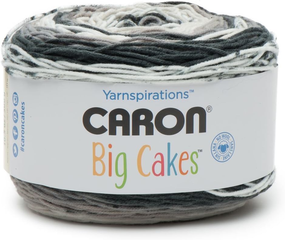 Amazon.com: Caron Cotton Cakes Self Striping Yarn 530 yd/485 m 8.8 oz ...