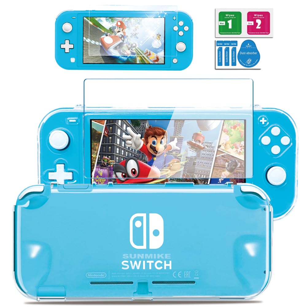 Amazon.com: Switch Lite Case with HD Tempered Screen Protector for ...