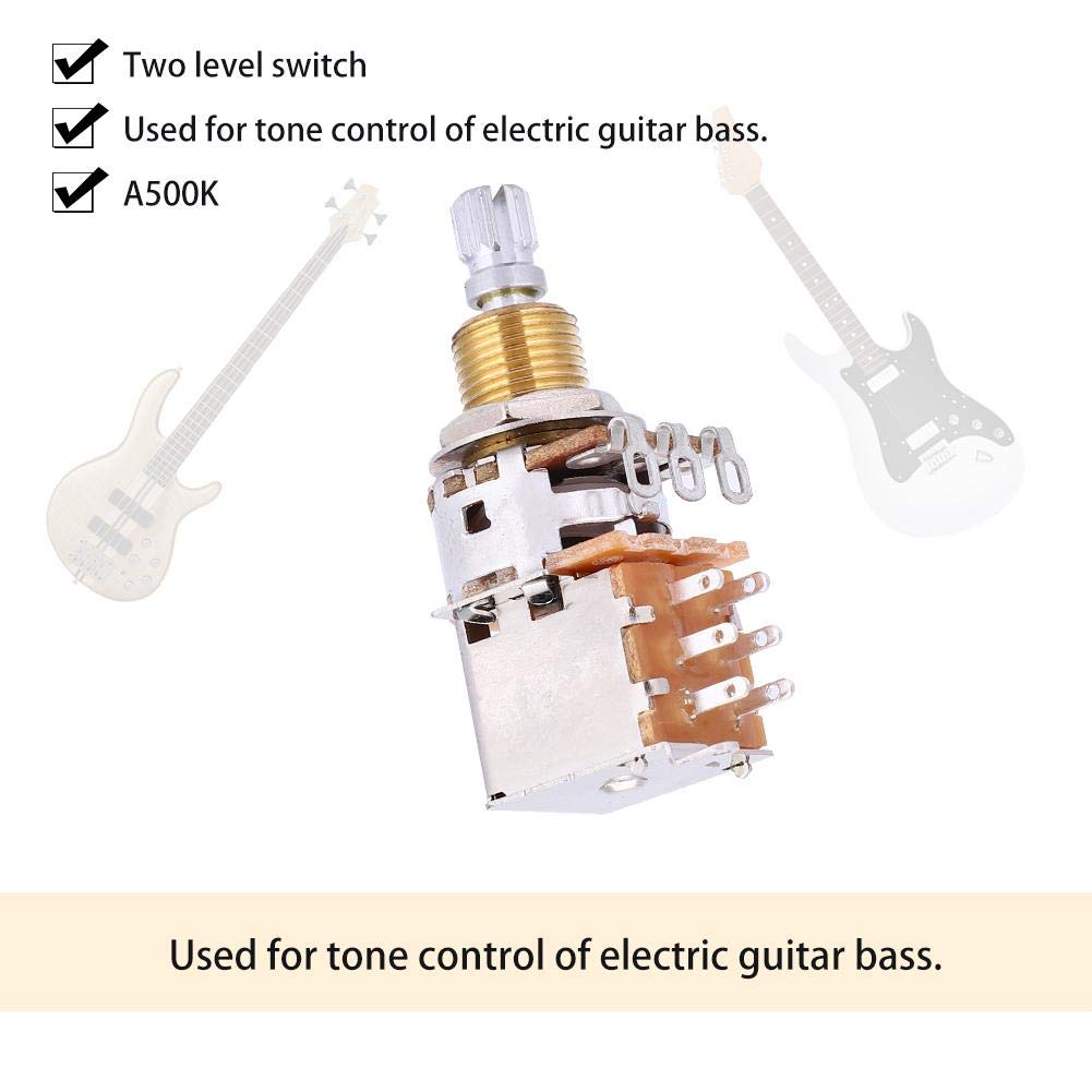Snapklik.com : Guitar Push Button Switch, A500K Push Pull ...