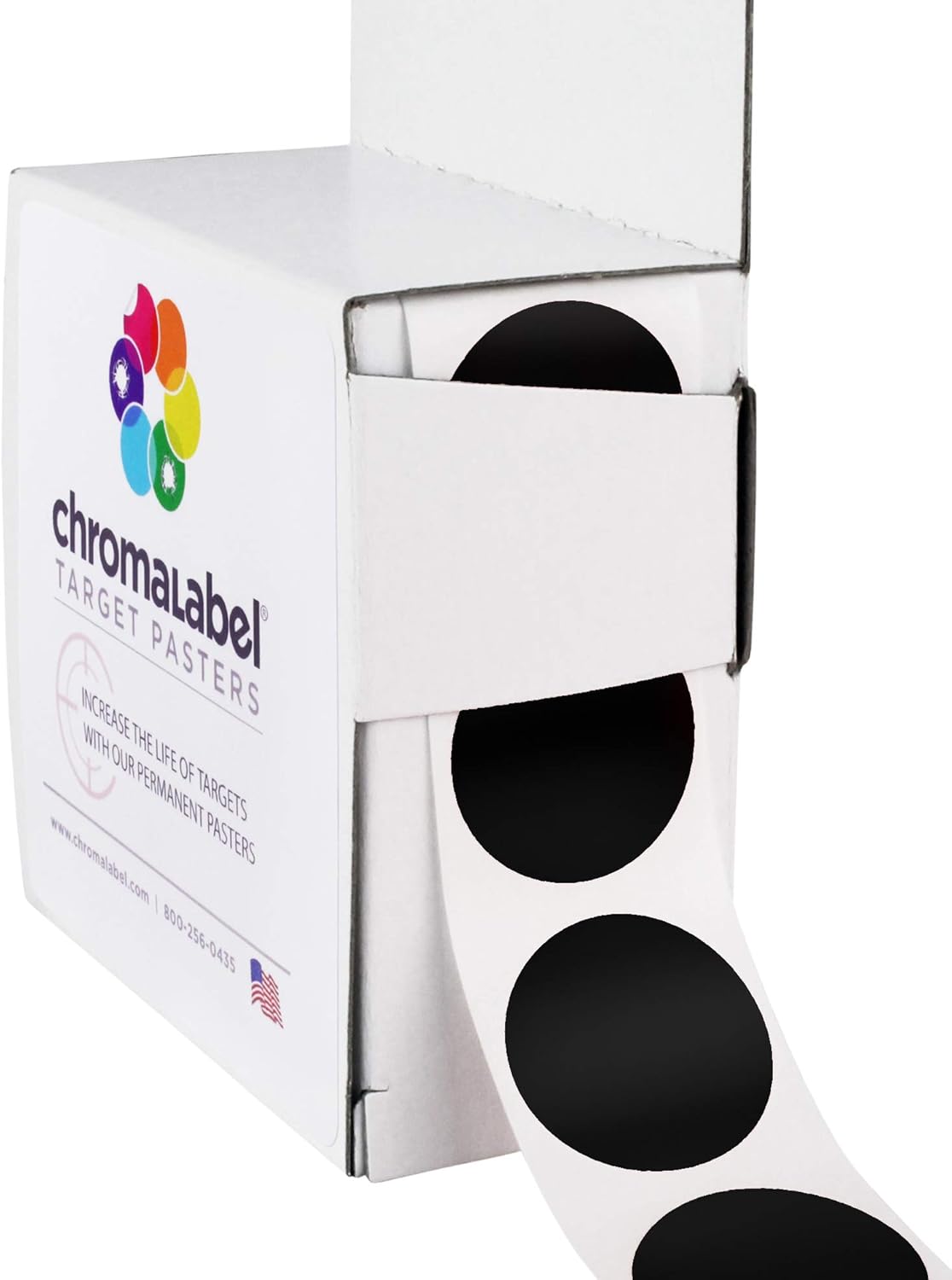 Amazon.com: ChromaLabel 1 Inch Permanent Round Target Pasters for ...