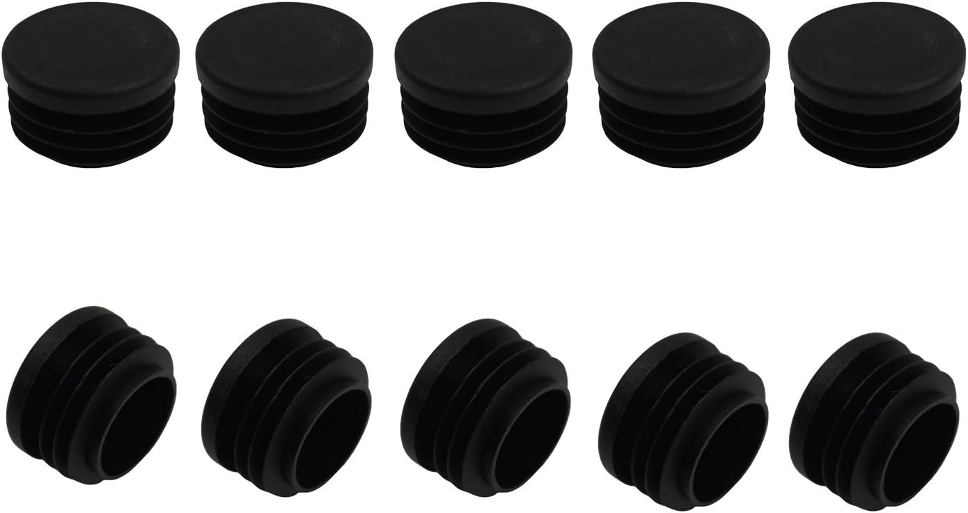 Amazon.com: (Pack of 10) - 1" Round Black Plastic Tubing Plug (1 Inch ...