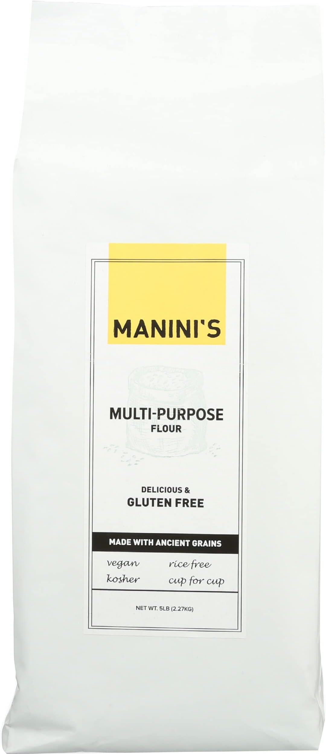 Amazon.com : MANINIS GLUTEN FREE Multi Purpose Flour, 80 OZ : Grocery ...