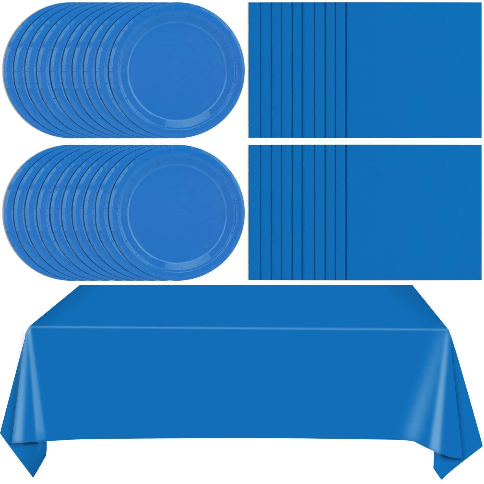 Amazon.com: 49Pcs Royal Blue Birthday Party Decorations Dark Blue Party ...