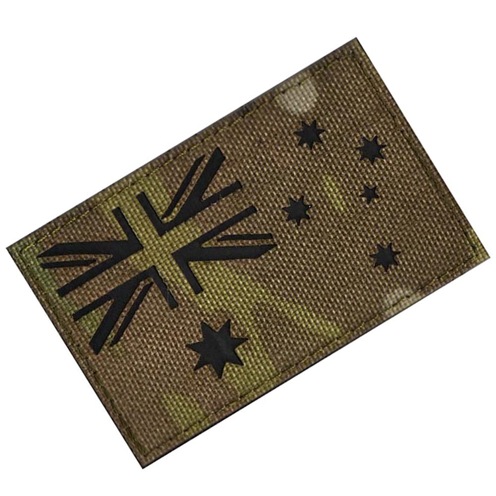 Buy Reflective Australia Flag Patch Infrared IR Australian National Country Morale Badge ...